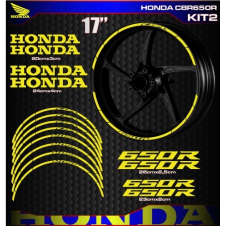 Adhesives, stickers, decals, stickers for motorcycle rim edges HONDA ...