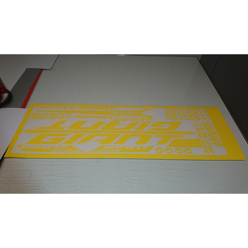 Giant Fathom kit1 stickers for bike, vinyls, decals, stickers, labels.